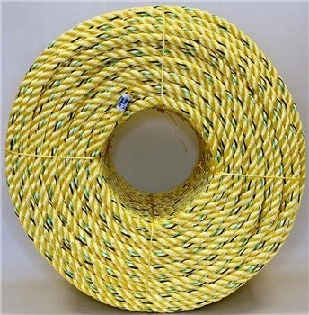 High Tenacity Dia 16mm x 220 mtrs Length3 Strand Yellow Polypropylene ...